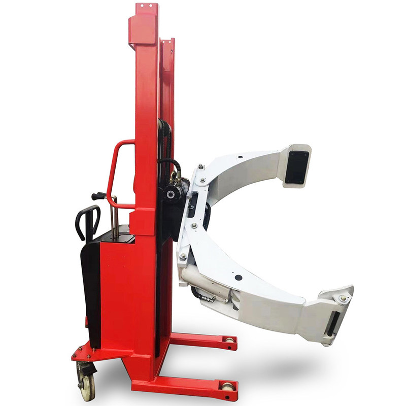 2T Electric Forklift Paper Roll Clamp Stacker used to bring paper roll ...
